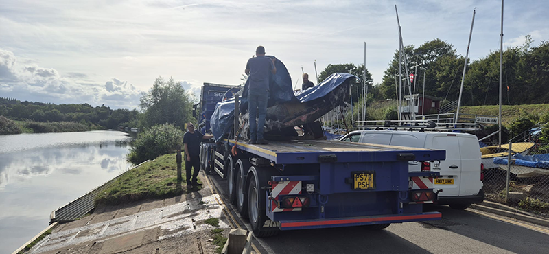 Explosion in Kelston Lock - Canal Boat